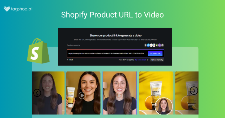 How to Create an Shopify Product URL to Video With AI